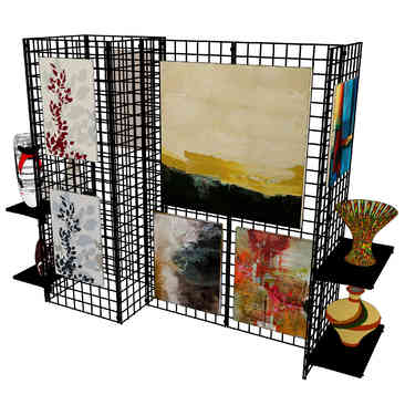 Gridwall Floor Displays :: Gridwall & Slatgrid :: Palay Display