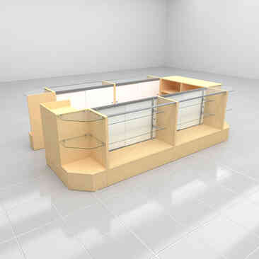 Countertop Rectangular Display Cases - Counter Display Case - Glass ...