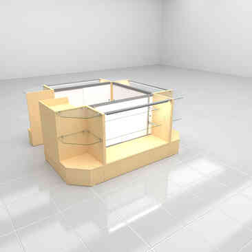 Countertop Rectangular Display Cases - Counter Display Case - Glass ...