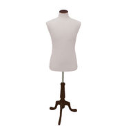 Men's Suit Form with Walnut Tripod Base and Walnut Finial Neckblock ...