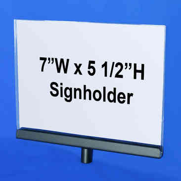 Black Signholder - Matte Black Signholder - Metal Signholder - 5 1/2" x ...