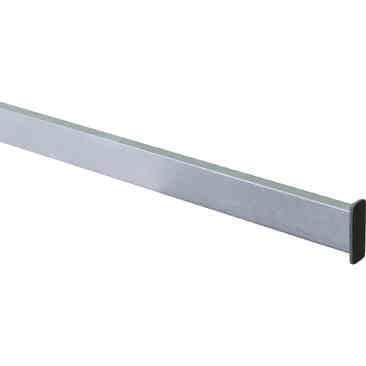 U-Shaped Rectangular Hangrail - 4" Satin Nickel - Hangrail