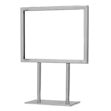 Matte Black Sign Holder Double Stem 7" x 11" - Matte Black - Cardholder ...