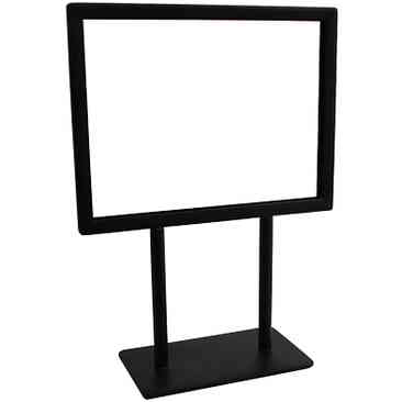 Matte Black Sign Holder Double Stem 7" x 11" - Matte Black - Cardholder ...