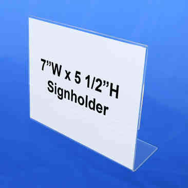 Countertop Sign Holders - Acrylic :: Sign Holders & Signs :: Palay Display
