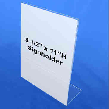 Countertop Sign Holders - Acrylic :: Sign Holders & Signs :: Palay Display