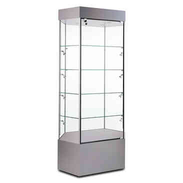 Oval Tower Display Case - Display Case - Open Display Case - Showcase ...