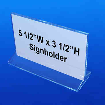Countertop Sign Holders - Acrylic :: Sign Holders & Signs :: Palay Display