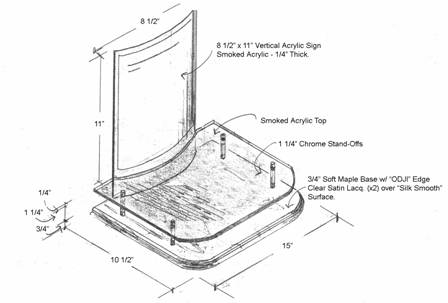 Custom Store Fixtures - Precision Scale Stand