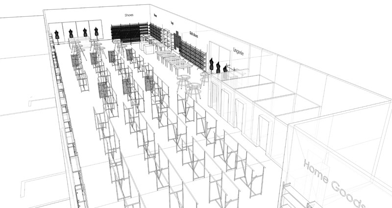 Retail Clothing Store Floor Plan